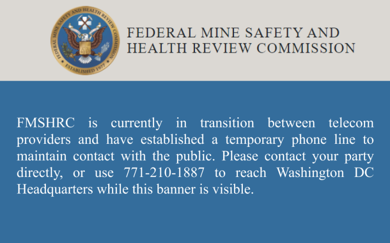 Home | Federal Mine Safety and Health Review Commission