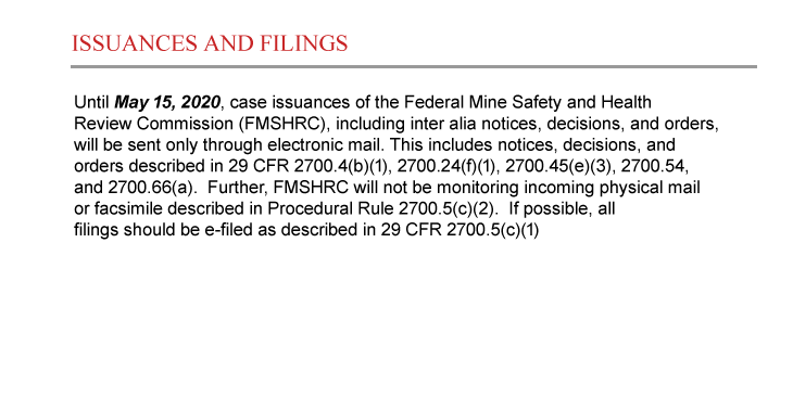 Welcome to Federal Mine Safety and Health Review Commission | Federal ...
